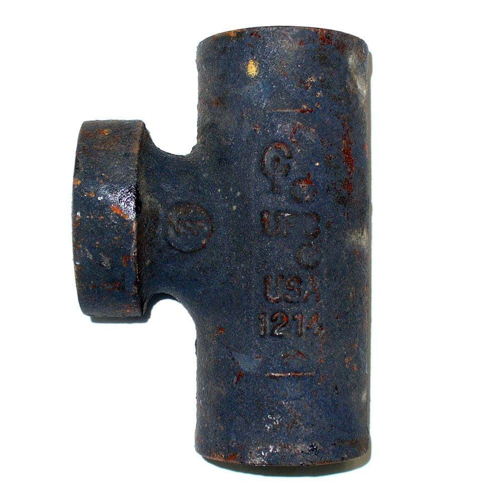 AB and I Foundry 2 in. x 2 in. x 1-1/2 in. Cast-Iron Sanitary Tee ...