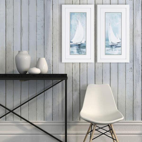Paragon 2 Piece Framed Giclee Coastal Art Print 27 in. x 15 in. 48291 ...