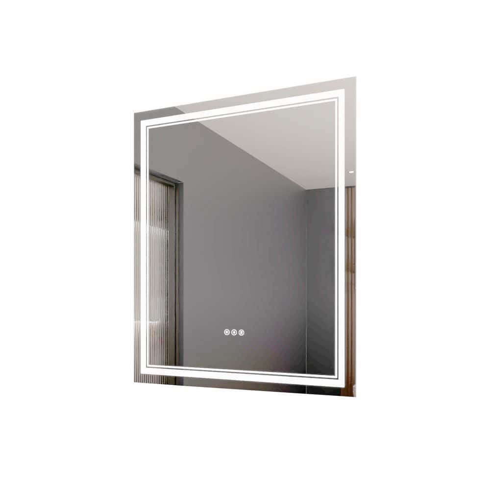Boosicavelly 30 in. W x 36 in. H LED Rectangular Frameless Wall ...