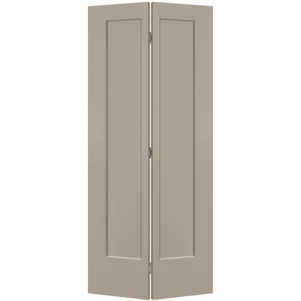 Masonite 36 in. x 80 in. 1-Panel Lincoln Park Hollow Core Smoked Tan ...