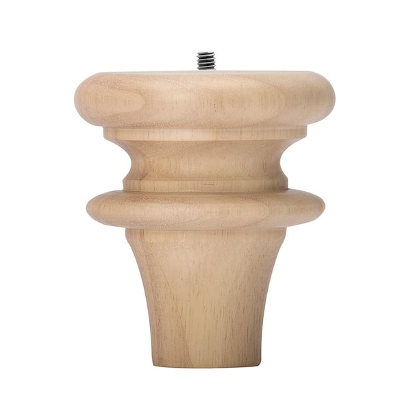 Waddell Bordeaux Bun Foot - 3 in. H x 3.5 in. Dia. - Furniture Grade ...