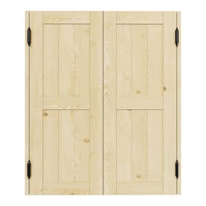 ARK DESIGN Cafe Door 36 in. x 42 in. Double Panel Unfinished Indoor ...