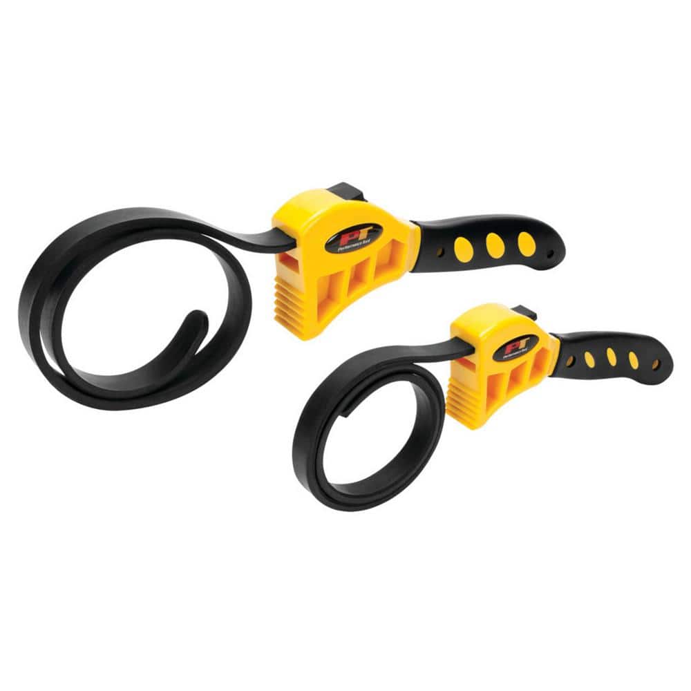 PT Performance Tool 2-Pieces Strap Wrench Set W54059 - The Home Depot