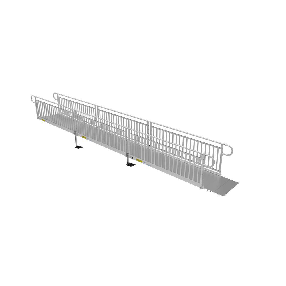 EZ-ACCESS PATHWAY 3G 24 ft. Wheelchair Ramp Kit with Solid Surface ...