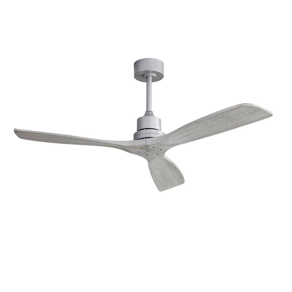 Keazile Danu 52 in. indoor Silver Ceiling Fan with Remote Control and ...