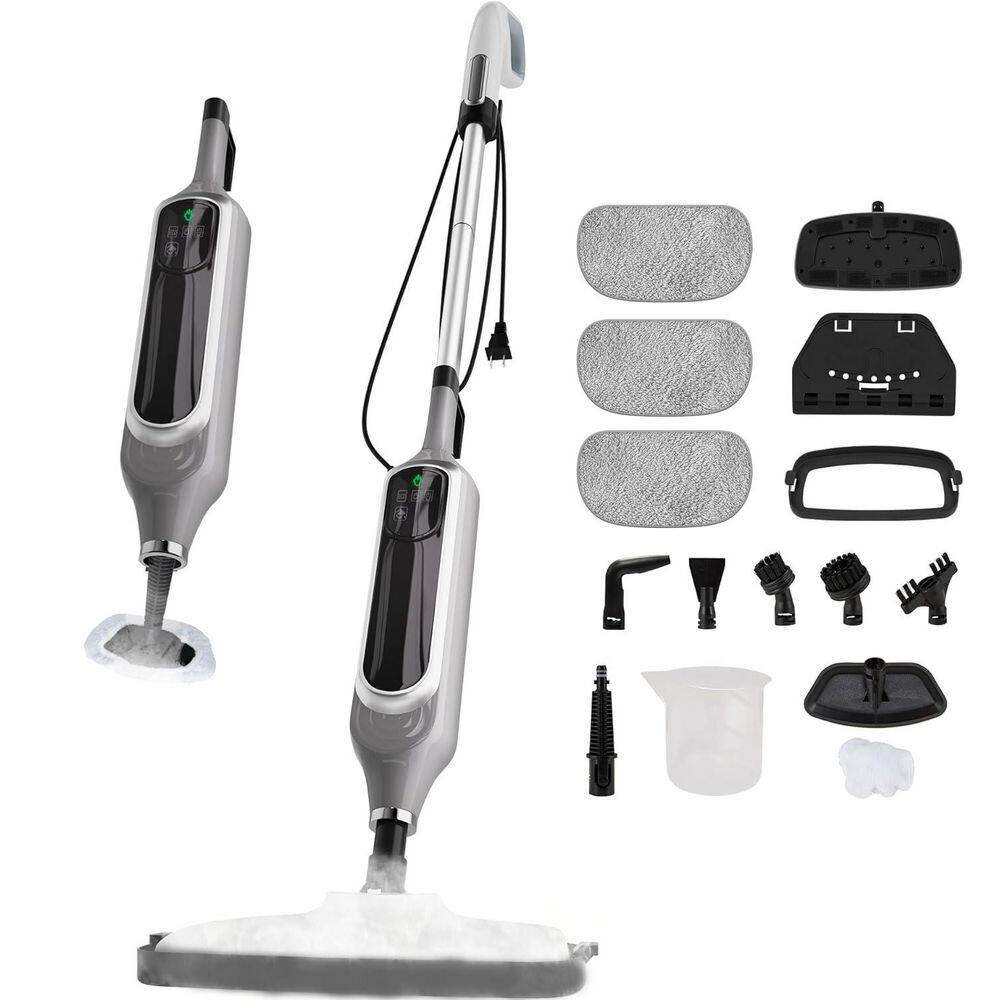 Anqtovp Commercial Steam Mop for Hardwood, Tile, Carpet, Furniture ...