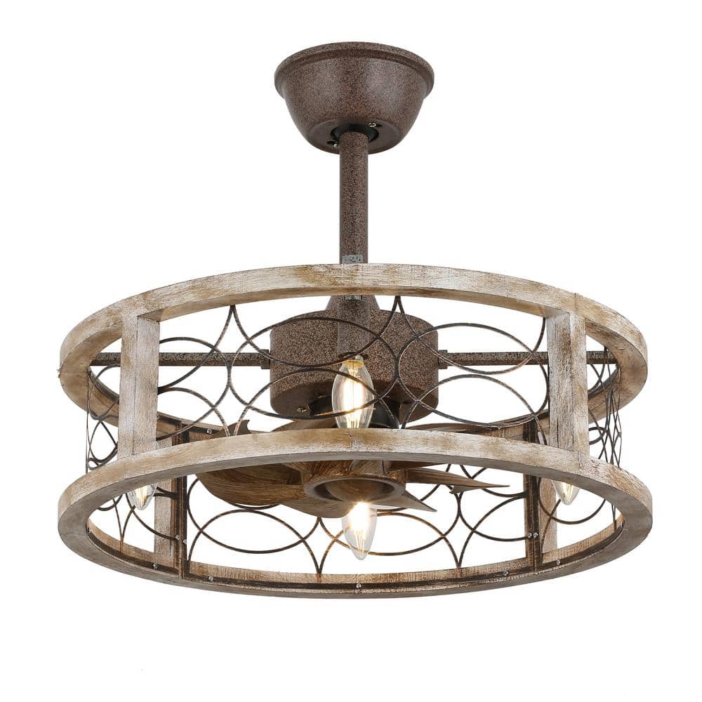 Reviews for Bella Depot 18 in. Indoor Farmhouse 4-Light Distressed ...