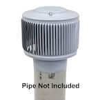 Active Ventilation 4 in. Dia Aura PVC Vent Cap Exhaust with Adapter for ...