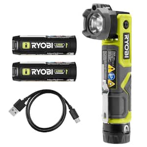 RYOBI USB Lithium Compact Cordless Area Light Kit with 2.0 Ah USB ...
