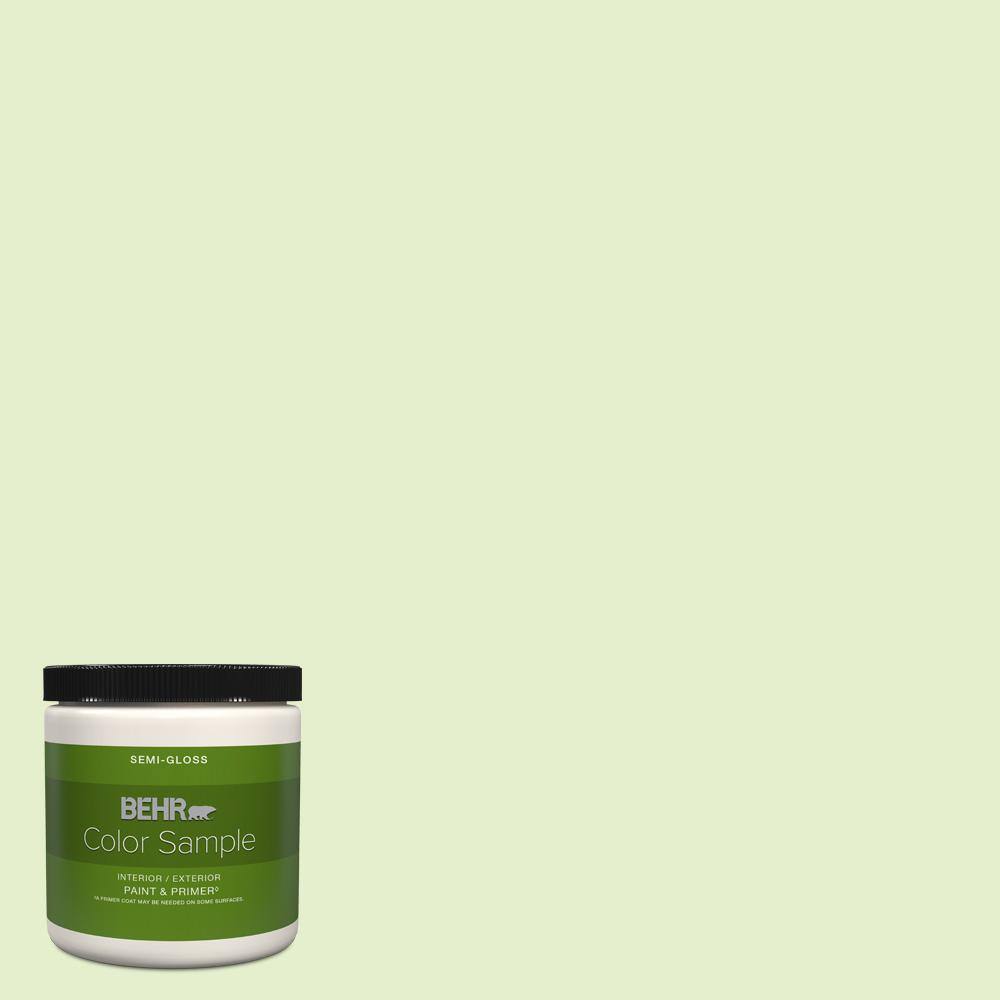 BEHR PREMIUM PLUS 8 oz. #420C-2 Water Sprout Semi-Gloss Interior ...