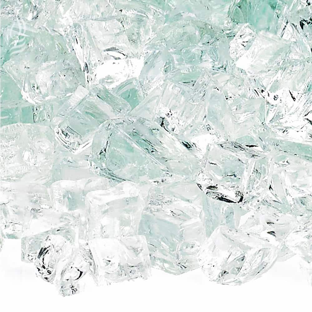 American Fire Glass 1/2 in. Clear Fire Glass 10 lbs. Bag AFF-CLR12-10 ...