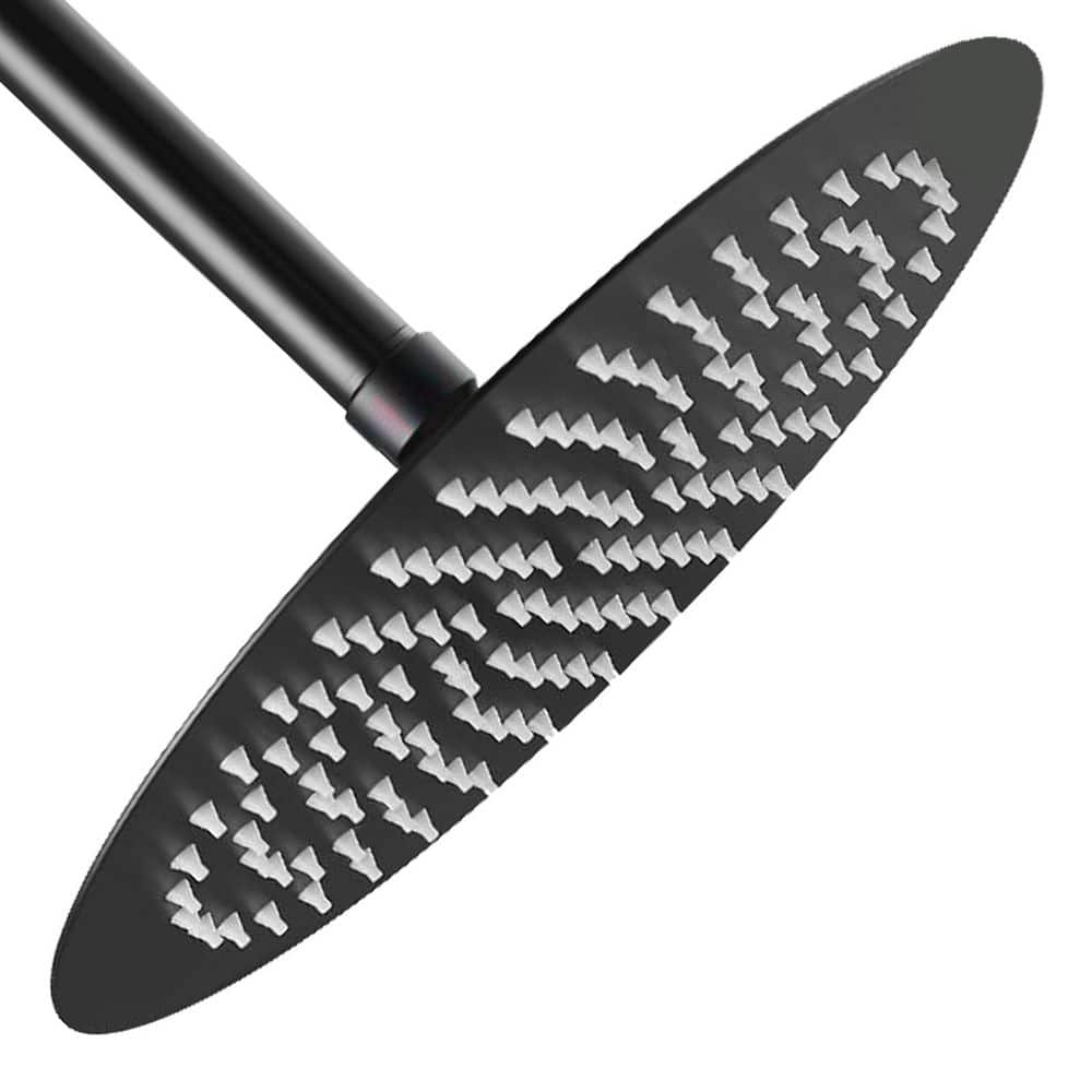 10 in. W Steam Head with High Pressure Ultra Thin Waterfall Design Easy ...