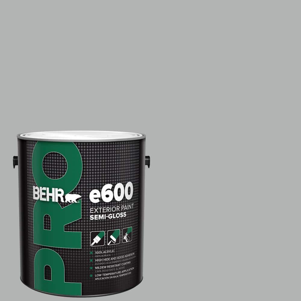 BEHR PRO 1 gal. #PPU26-08 Silverstone Semi-Gloss Acrylic Exterior Paint ...