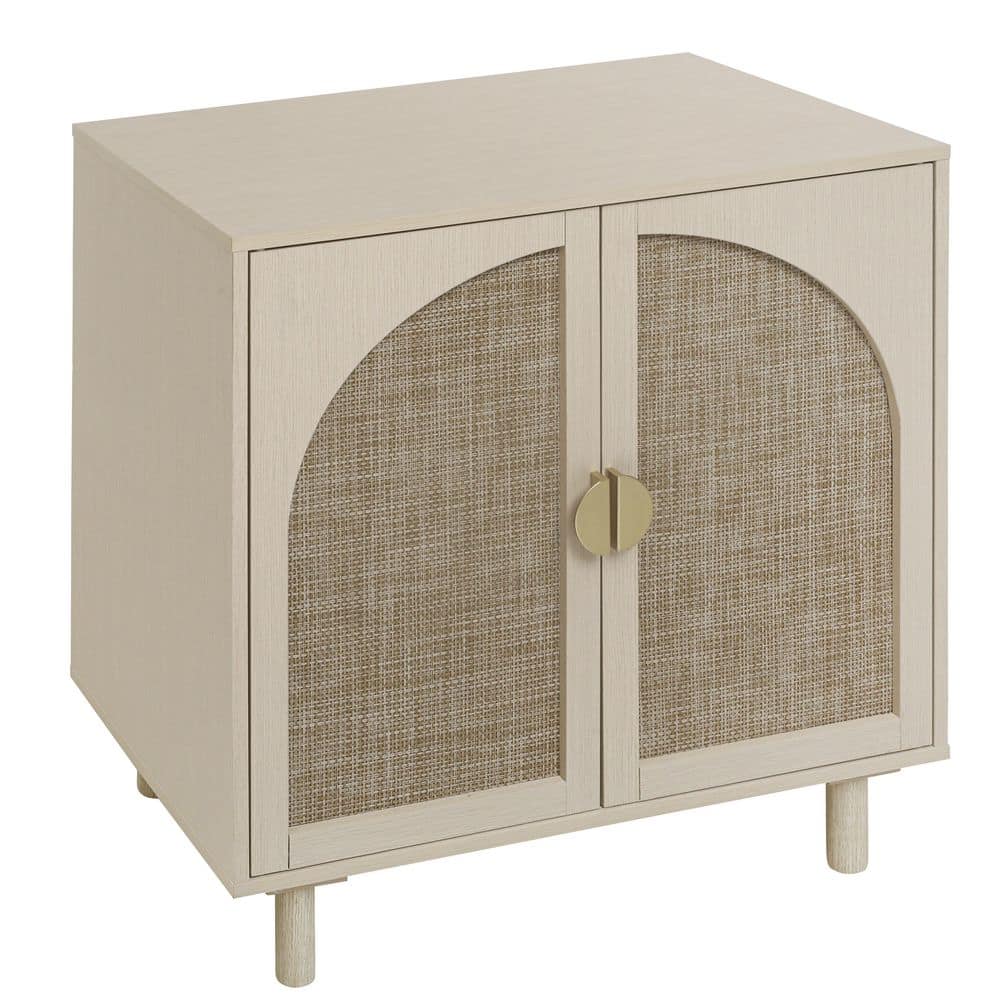 Nestfair Natural MDF 29.84 in. W Sideboard with 2 Doors NC688P370 - The ...