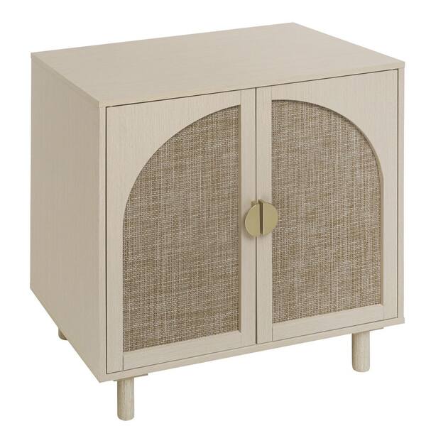 Nestfair Natural MDF 29.84 in. W Sideboard with 2 Doors NC688P370 - The ...