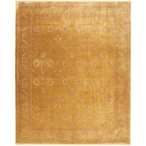 Nourison Luxurious Gold 9 ft. x 12 ft. Distressed Traditional Area Rug ...