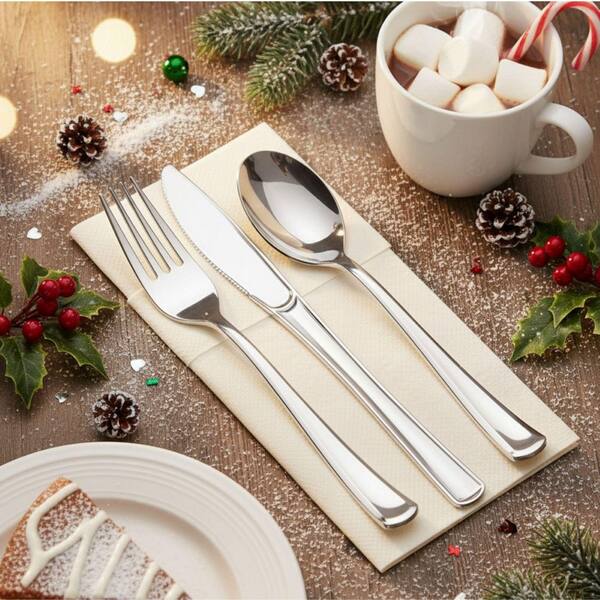 Plastic Spoons Prestee 300 Count Plastic Forks - 7 Inch Heavy Duty ...