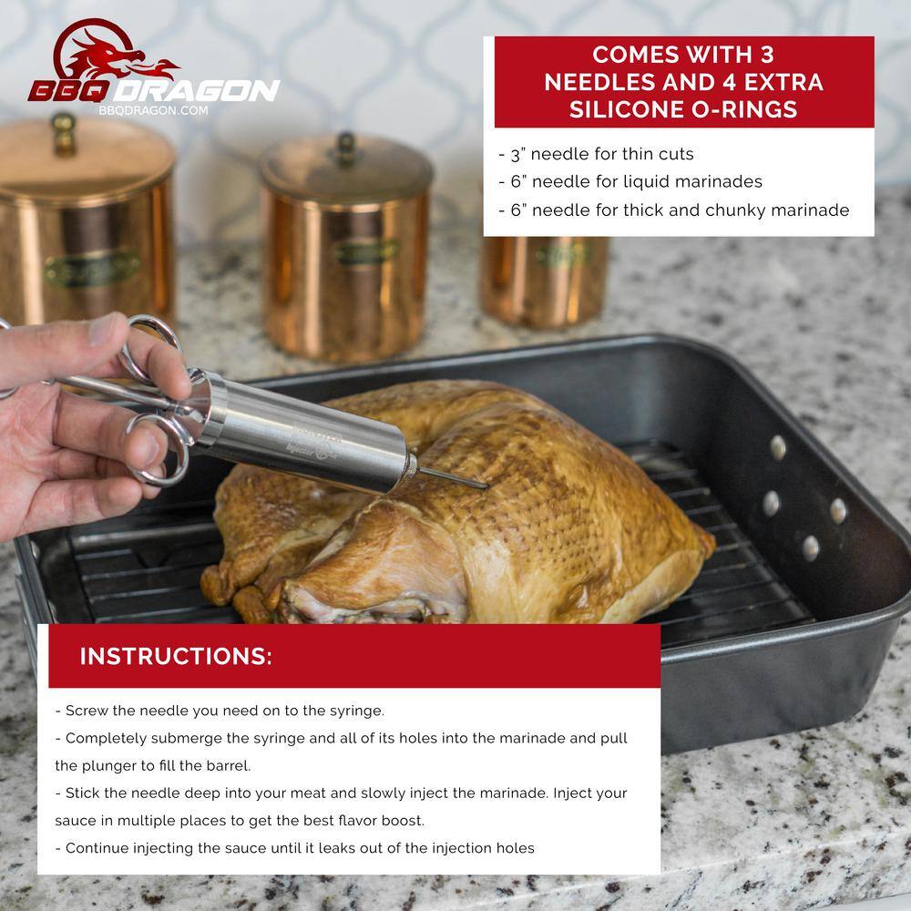Buy Stainless Steel Extra-Large Marinade Injector Online at Lowest ...