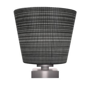 Quincy 10 in. Graphite Accent Lamp with Glass Shade 5R2GP4081 - The ...