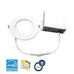 Euri Lighting 6 in. 3000K New Construction or Remodel IC Rated Canless ...