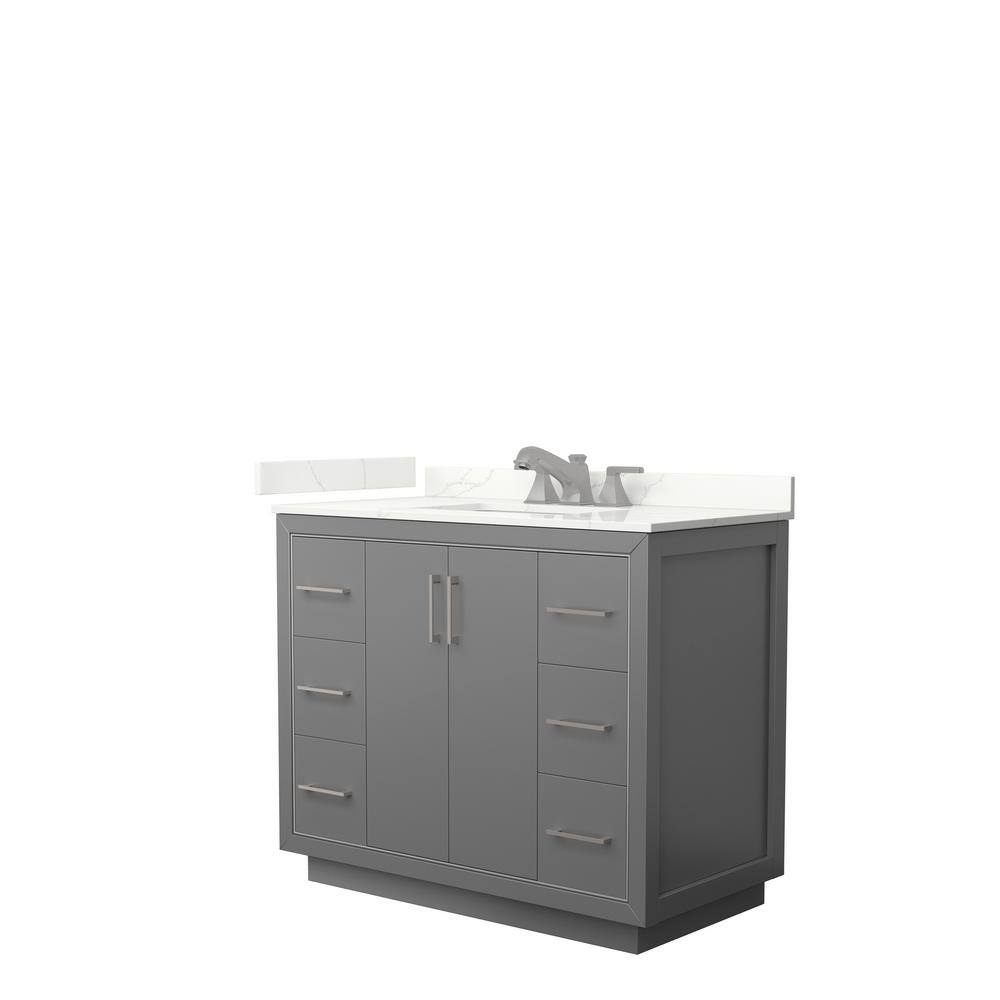 Wyndham Collection Icon 42 in. W x 22 in. D x 35 in. H Single Bath ...