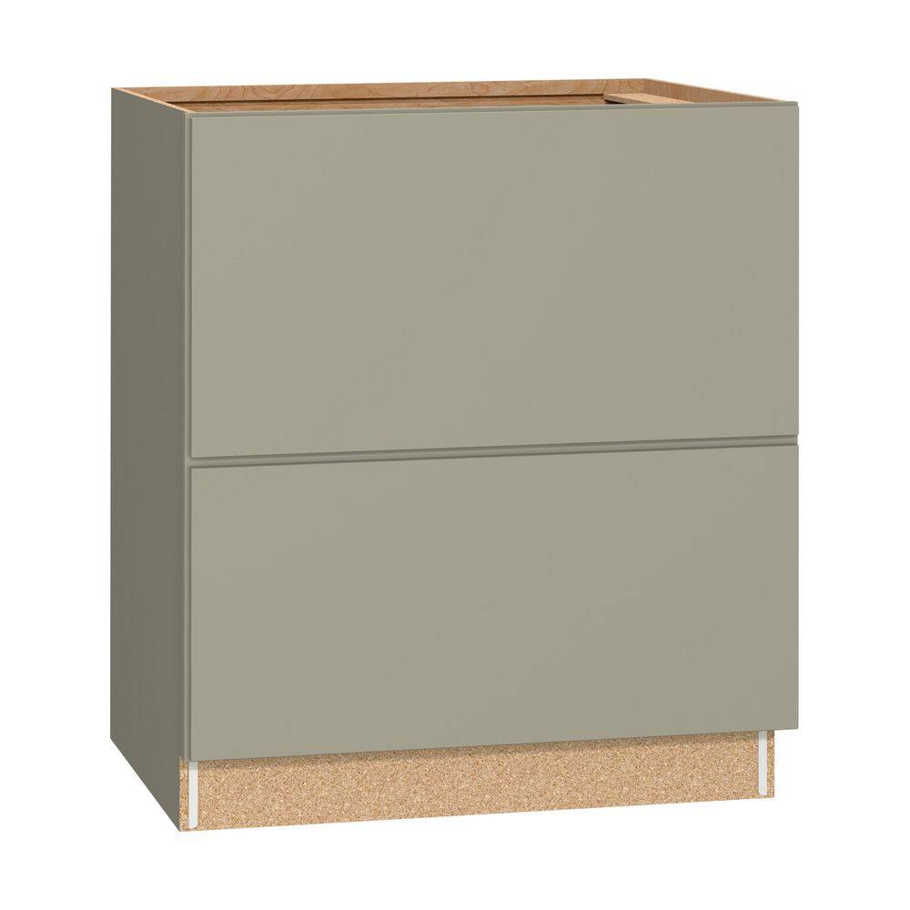 Hampton Bay Westfield Dusk Gray Shaker Stock Assembled Drawer Base ...