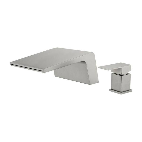 cobbe Double-Handle Rectangular Waterfall Wall Mounted Bathroom Faucet ...