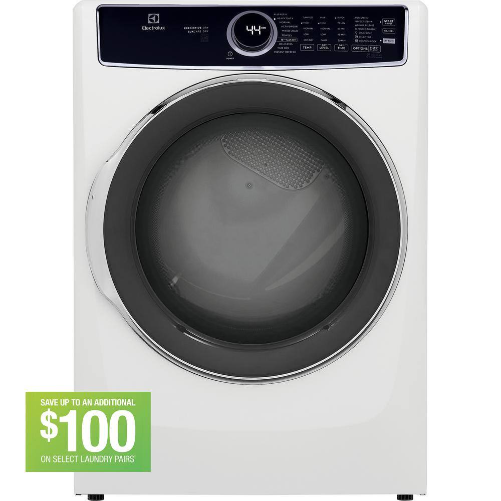 Electrolux 8 cu. ft. vented Front Load Stackable Electric Dryer in ...