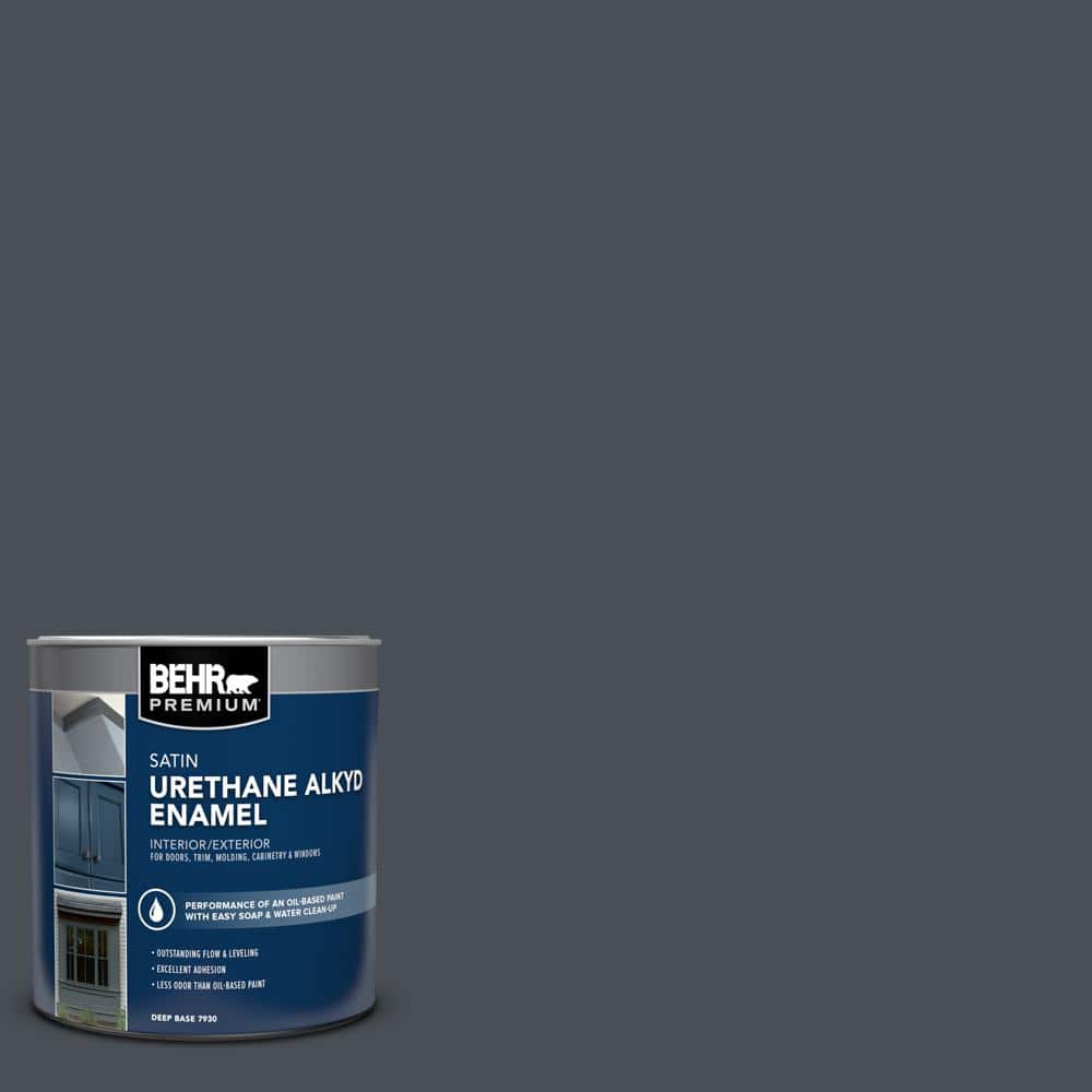 BEHR PREMIUM 1 qt. #PPU15-20 Poppy Seed Satin Enamel Urethane Alkyd ...