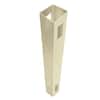 Veranda Linden 5 in. x 5 in. x 9 ft. Sand Vinyl Routed Fence Line Post ...