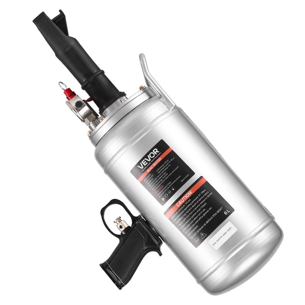 VEVOR Portable Tire Bead Seater, 1.6 Gal. Air Bead Blaster, 87-116 PSI ...