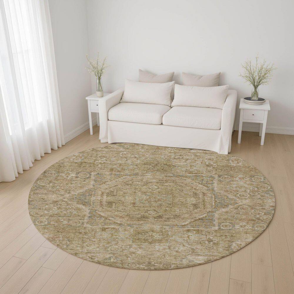 Addison Rugs Mayfield Premium Machine Washable Abstract AMF1743 Tan 8 ...