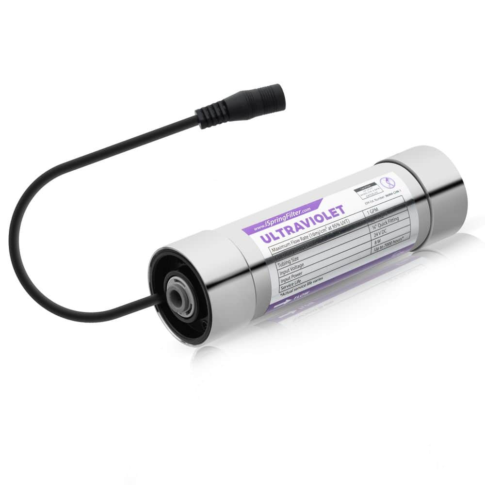 ISPRING LED UV Water Filter, Add-on Kit for Under Sink Water Filtration ...