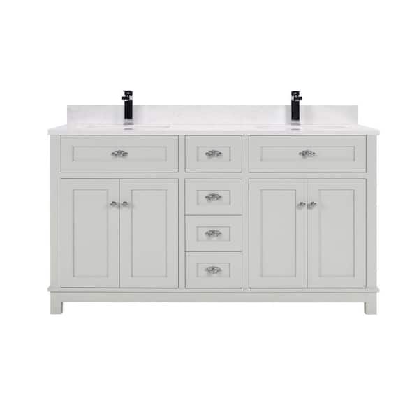 Legion Furniture French Contemporary 60 in. 1 Freestanding Silver ...