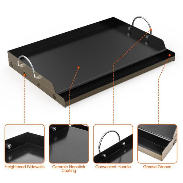 Nonstick Flat Top Griddle 25 X 16 Inch Flat Top Griddle For Gas Grill ...