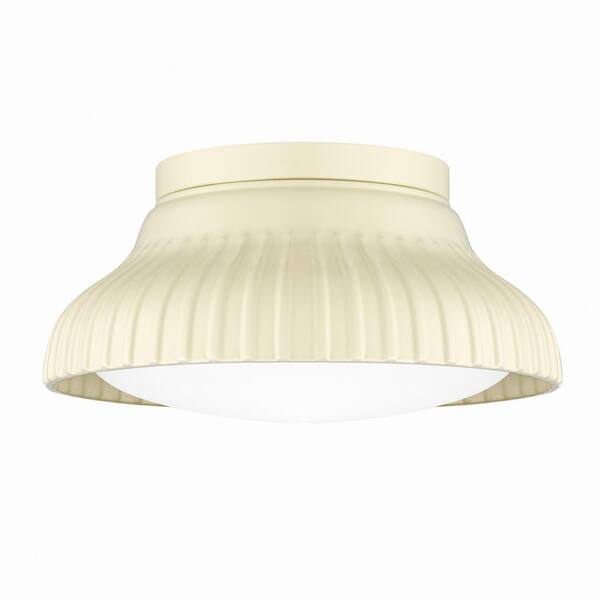 Home Decorators Collection Wickford 12.13 in. 2-Light Glossy Cream ...