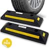 Pyle Vehicle Wheel Stops - Car and Truck Parking Curb Tire Stops, Heavy ...