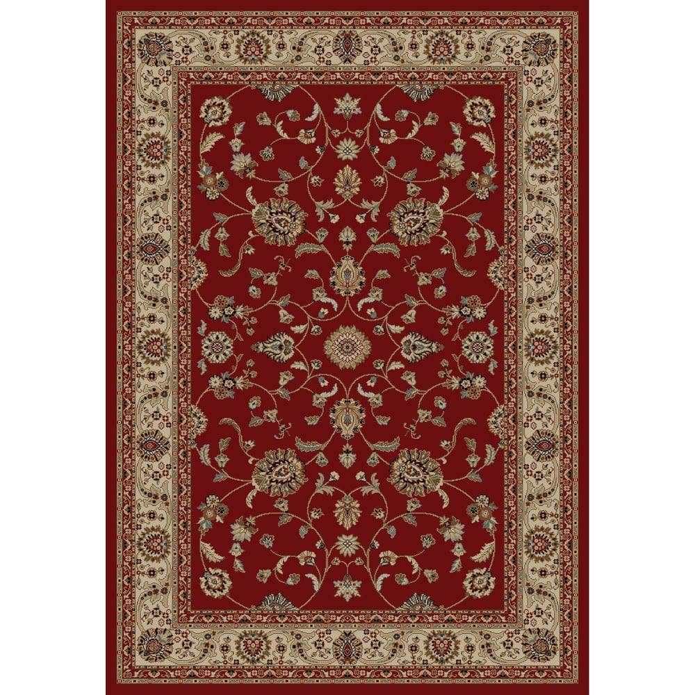 Concord Global Trading Jewel Marash Red 3 ft. x 4 ft. Area Rug 49303 ...