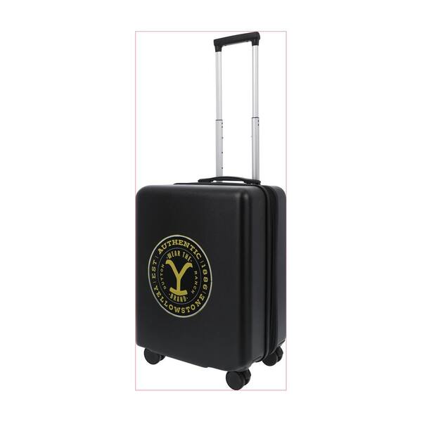 Ful PARAMOUNT YELLOWSTONE 22 .5 in. BLACK CARRY-ON LUGGAGE SUITCASE ...