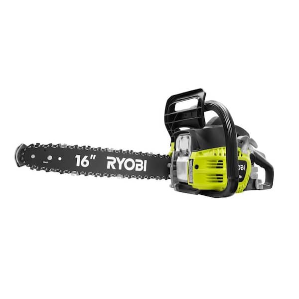 RYOBI 16 in. 37cc 2 Cycle Gas Chainsaw with Heavy Duty Case RY3716 The Home Depot