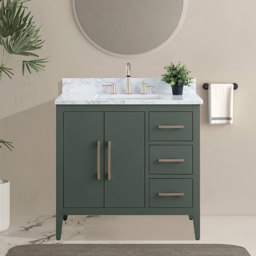 Vanity Art 36 in. W x 22 in. D x 38 in. H Single Sink Bathroom Vanity ...
