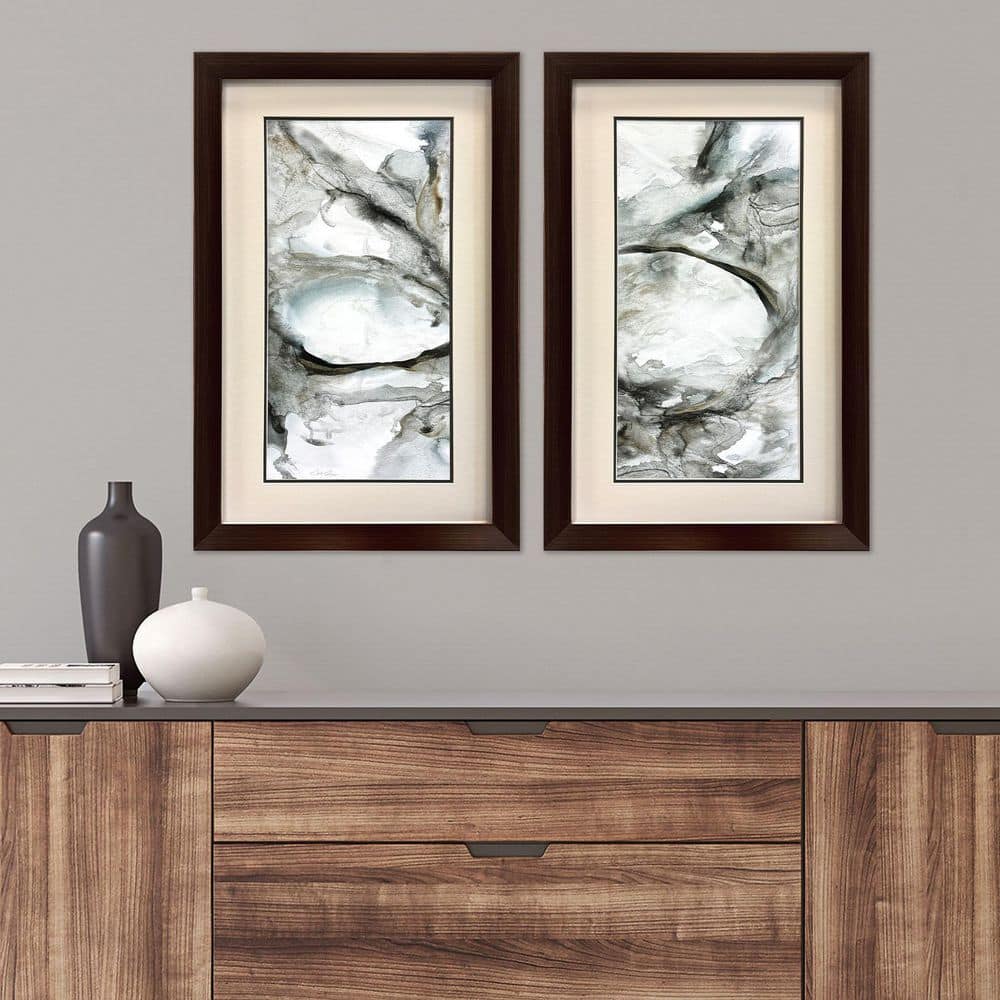 Paragon Chang 2 Piece Framed Giclee Abstract Art Print 32 in. x 20 in ...
