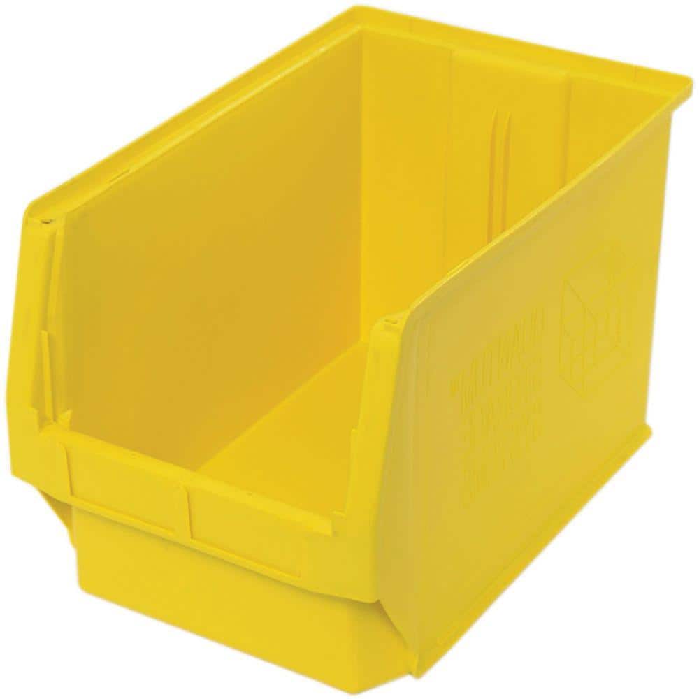 QUANTUM STORAGE SYSTEMS Magnum 13-Gal. Storage Tote in Yellow (3-Pack ...