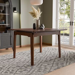 Furniture of America Shira Mid-Century Rich Walnut Wood 79 in. 4 Legs ...