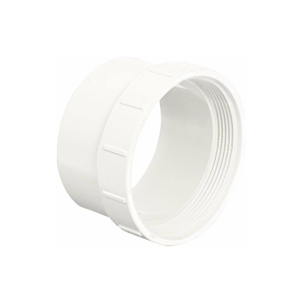 VPC 4 in. PVC DWV SPG x FPT Cleanout Adapter 34-LP105-040B - The Home Depot