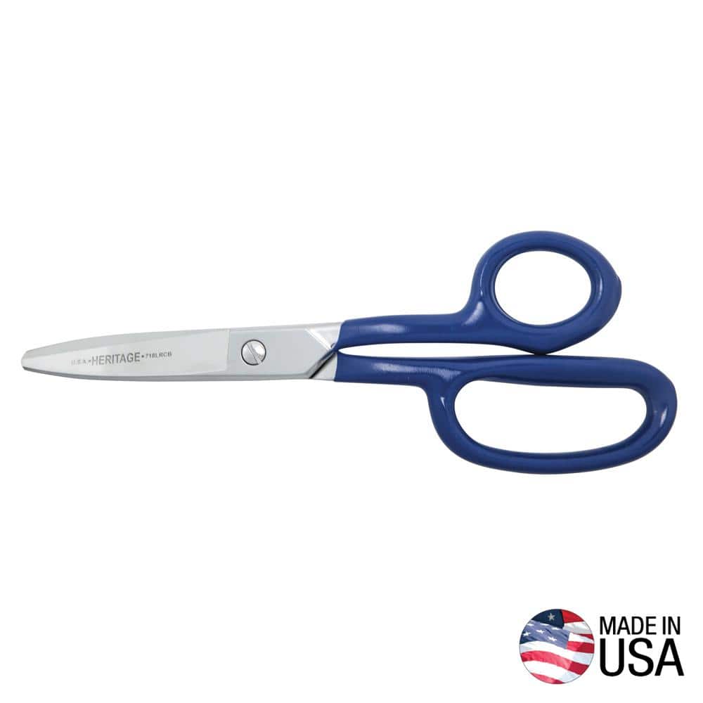 Klein Tools 9 in. Heavy Duty Curved Carpet Shear G718LRCB - The Home Depot