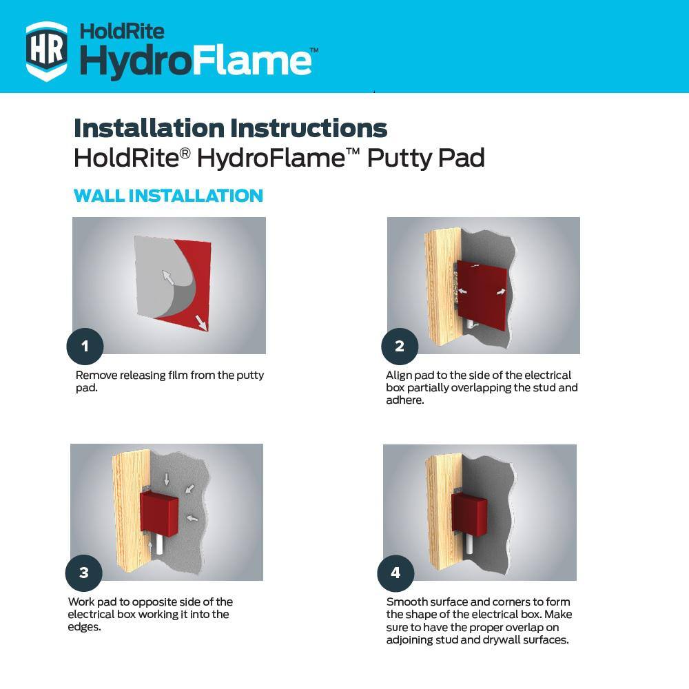 Buy HydroFlame Firestop Pro 7 in. x 7 in. Intumescent Putty Pad Online ...