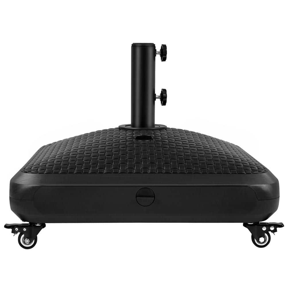 Yaheetech 123 lbs. Fillable Rolling Patio Umbrella Base Stand Water ...