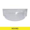SHAPE PRODUCTS 39 in. x 17 in. Plastic Round Window Well Cover 3917CB ...