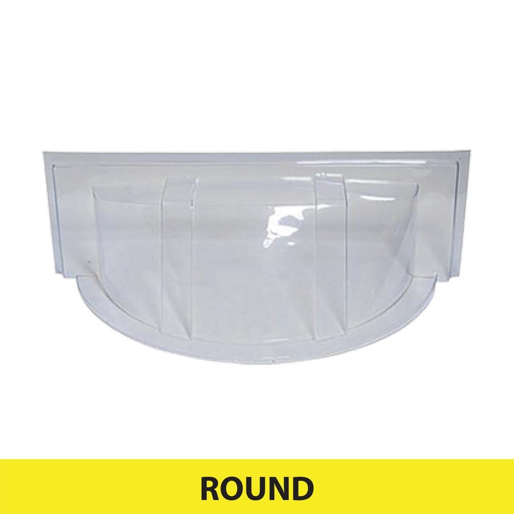 SHAPE PRODUCTS 39 in. x 17 in. Plastic Round Window Well Cover 3917CB ...